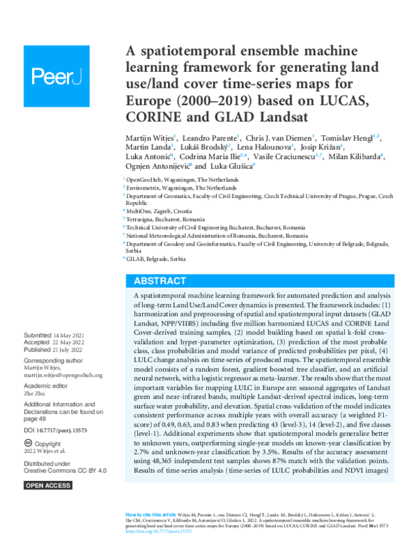 Pdf A Spatiotemporal Ensemble Machine Learning Framework For