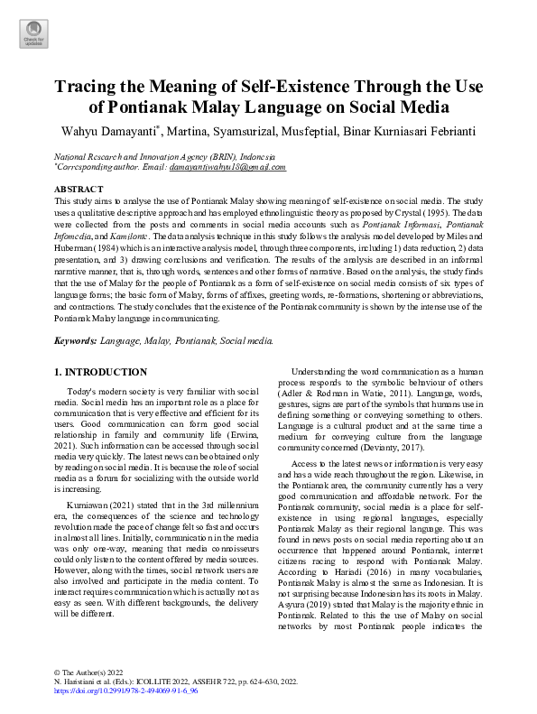 (PDF) Tracing the Meaning of Self-Existence Through the Use of ...