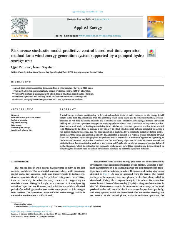 Pdf Risk Averse Stochastic Model Predictive Control Based Real Time