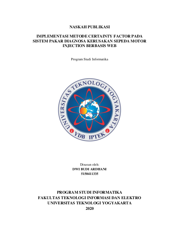 (PDF) Implementasi Metode Certainty Factor Pada Sistem Pakar Diagnosa ...