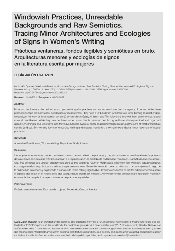 (PDF) Windowish Practices, Unreadable Backgrounds and Raw Semiotics ...