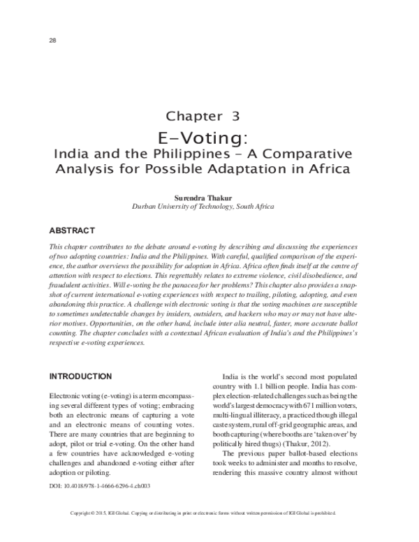 (PDF) E-Voting