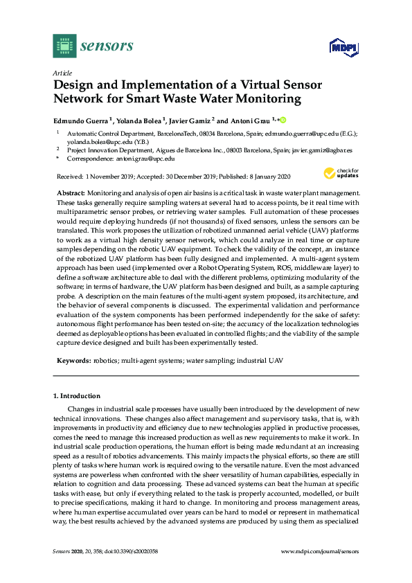 (PDF) Design and Implementation of a Virtual Sensor Network for Smart Waste Water Monitoring ...