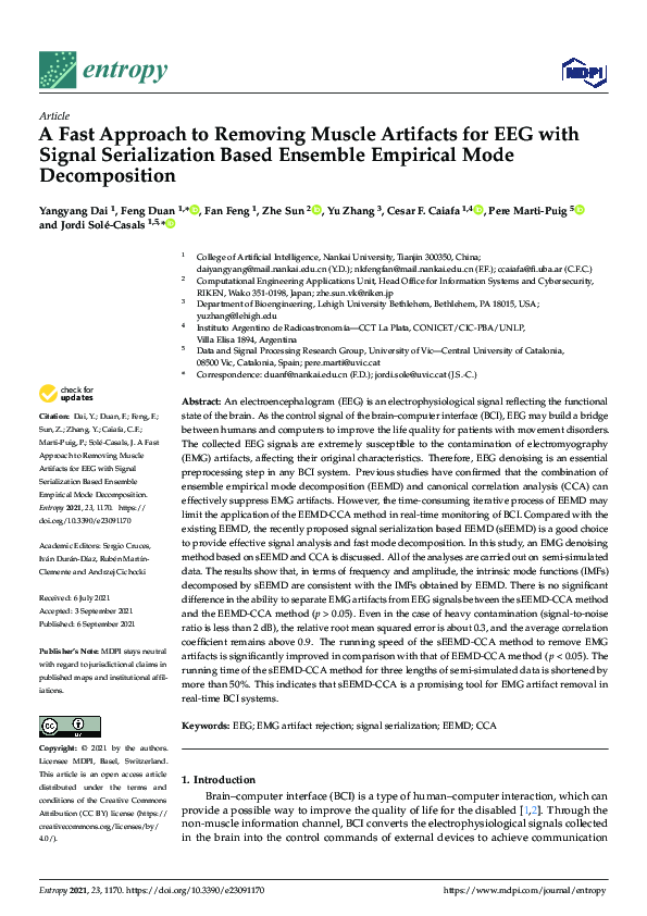 (PDF) A Fast Approach to Removing Muscle Artifacts for EEG with Signal Serialization Based ...