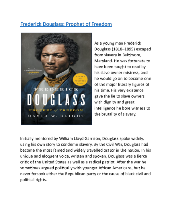 (PDF) Frederick Douglass