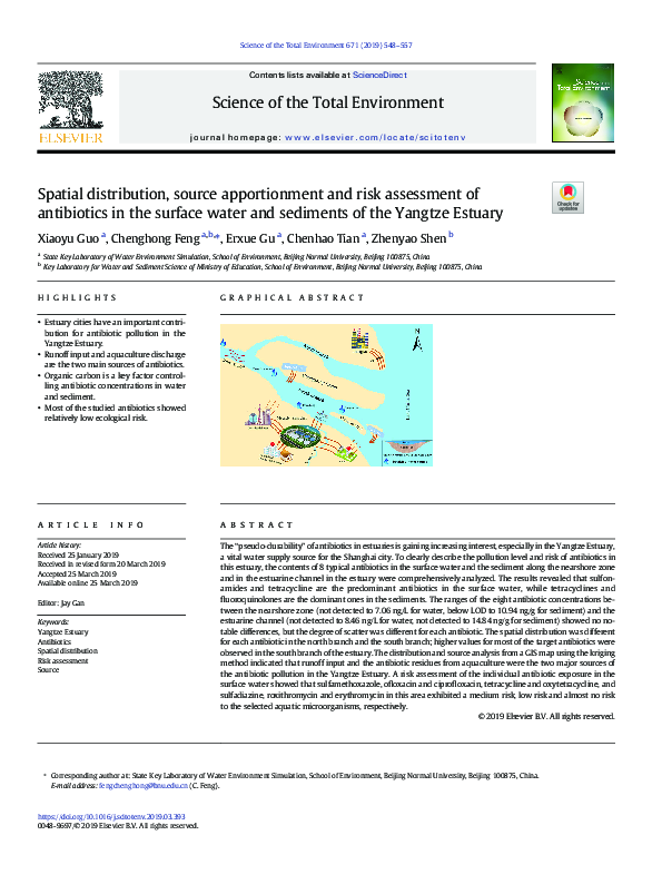 Pdf Spatial Distribution Source Apportionment And Ecological Risk