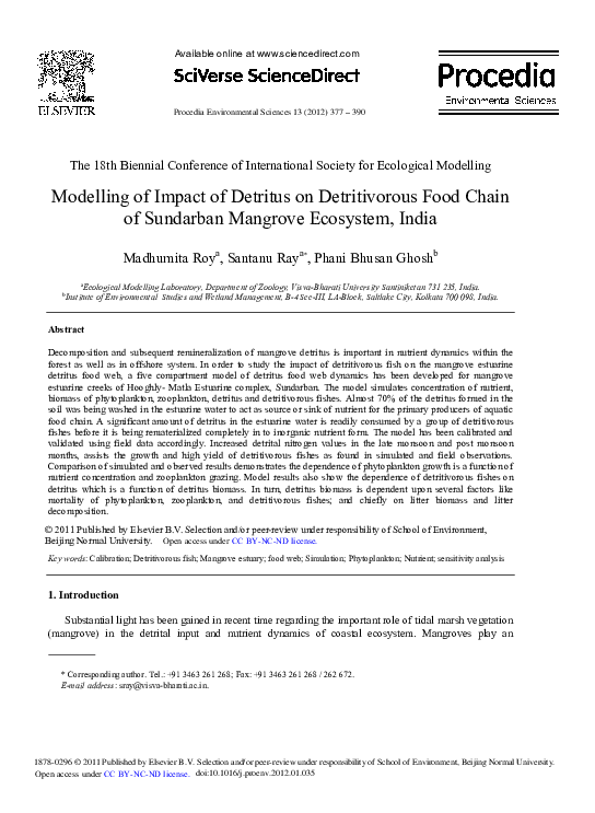 (PDF) Modelling of Impact of Detritus on Detritivorous Food Chain of ...