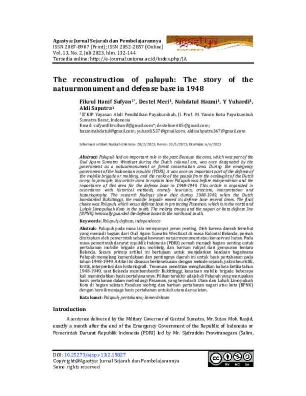 (PDF) The reconstruction of palupuh: The story of the natuurmonument ...