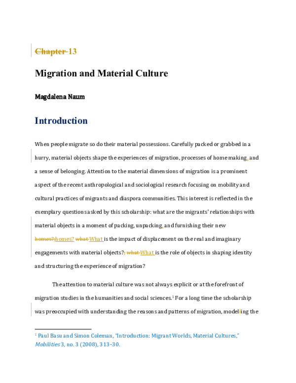 (DOC) Migration and Material Culture