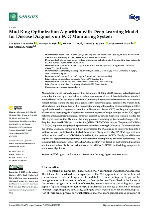 (PDF) Mud Ring Optimization for ECG Disease Diagnosis