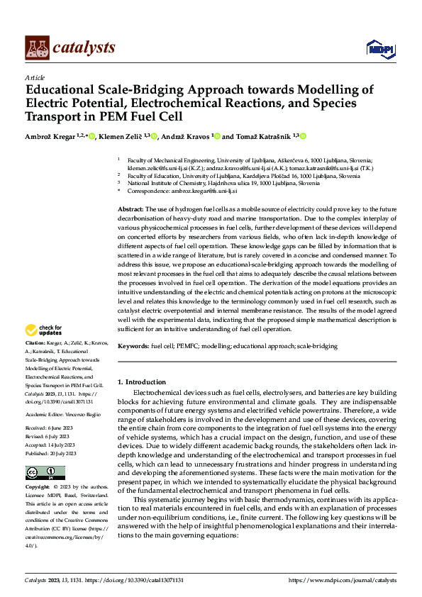 (PDF) Educational Scale-Bridging Approach towards Modelling of Electric ...