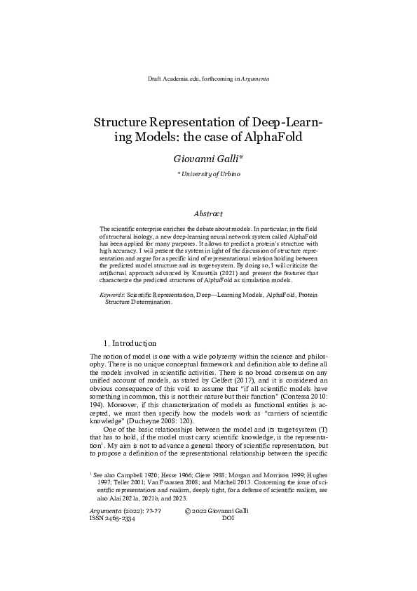 (PDF) Structure Representation of Deep-Learning Models: the case of ...