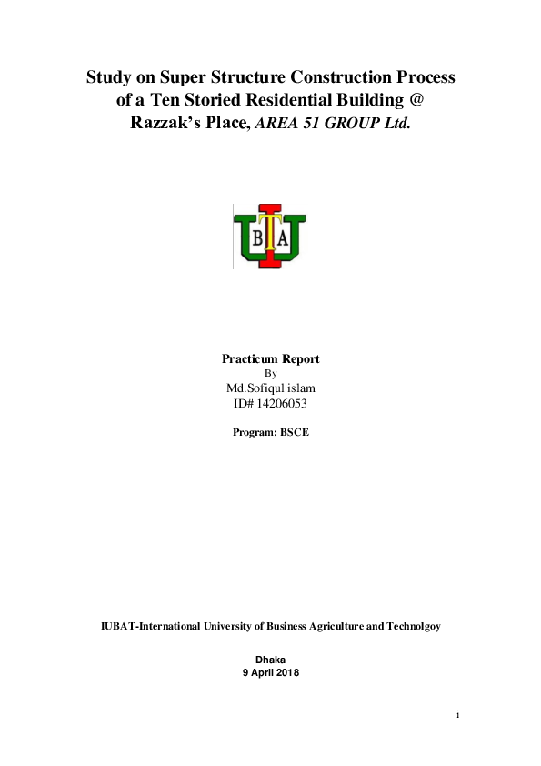 (PDF) Study on Super Structure Construction Process of a Ten Storied ...
