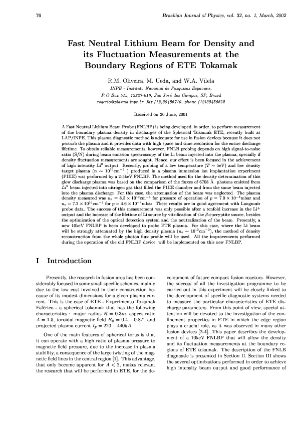 (PDF) Fast neutral lithium beam for density and its fluctuation ...