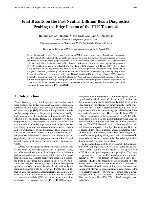 (PDF) First results on the fast neutral lithium beam diagnostics ...