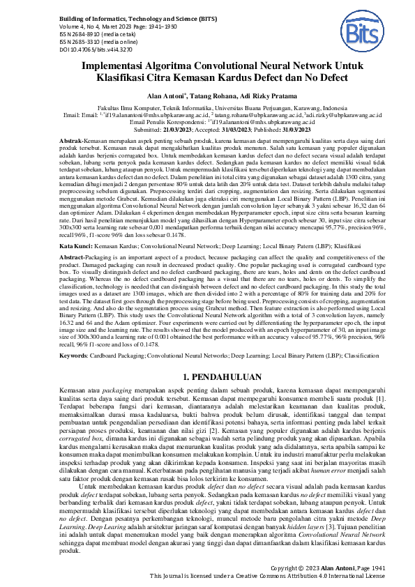 (PDF) Implementasi Algoritma Convolutional Neural Network Untuk Klasifikasi Citra Kemasan Kardus ...