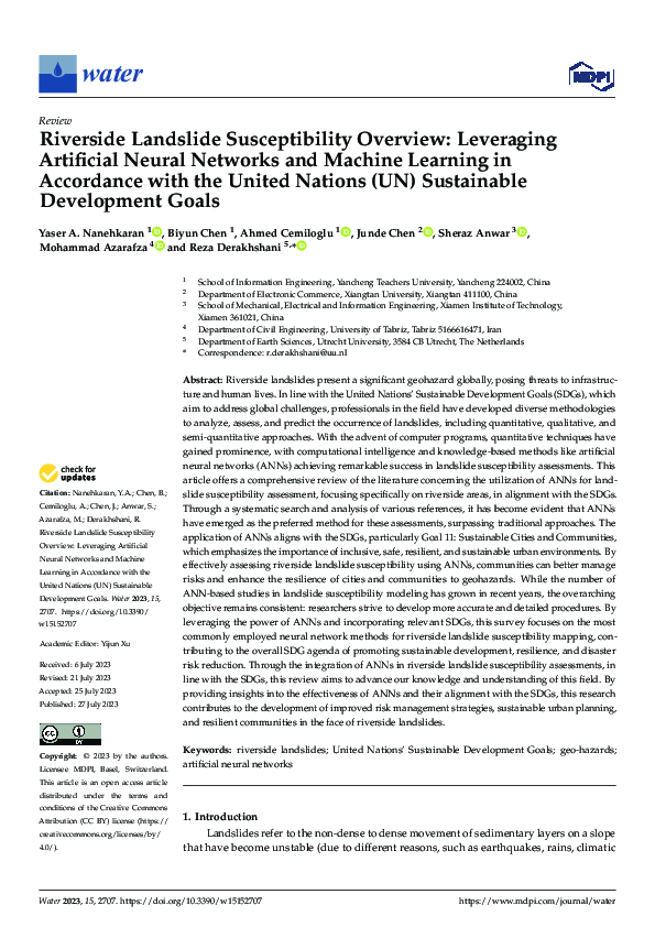 (PDF) Riverside Landslide Susceptibility Overview: Leveraging Artificial Neural Networks and ...
