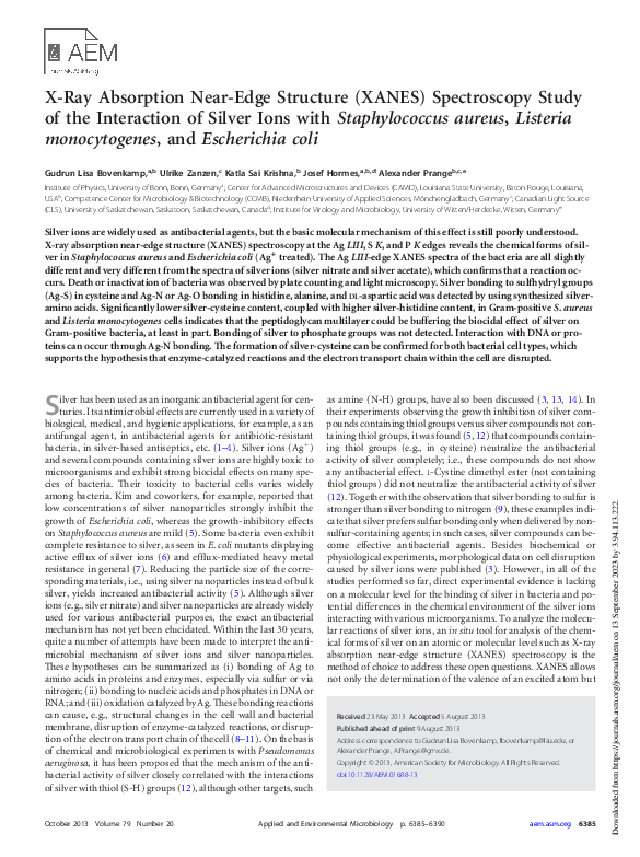 (PDF) X-ray absorption near-edge structure (XANES) spectroscopy ...