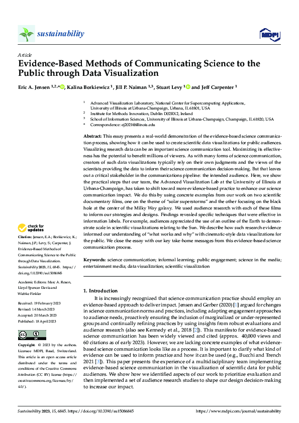 (PDF) Evidence-Based Methods of Communicating Science to the Public ...
