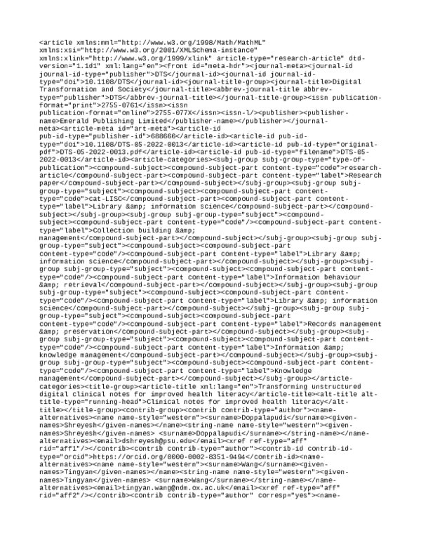 Transforming unstructured digital clinical notes for improved health ...