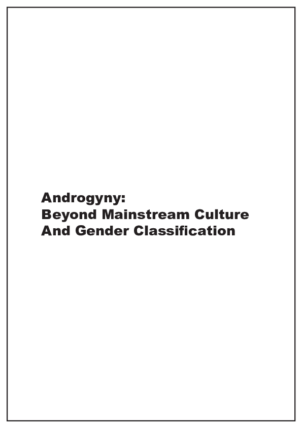 (PDF) Androgyny: Beyond Mainstream Culture And Gender Classification