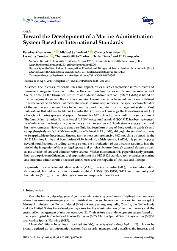 (PDF) Toward the Development of a Marine Administration System Based on ...