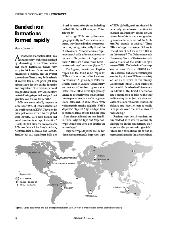 (PDF) Banded iron formations formed rapidly
