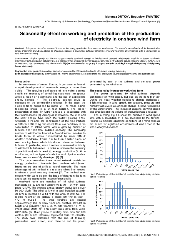 (PDF) Seasonality effect on working and prediction of the production of ...