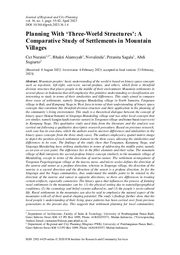 (PDF) Planning With ‘Three-World Structures’: A Comparative Study of ...