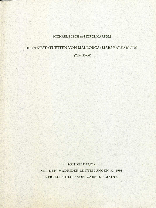 (PDF) Bronzestatuetten von Mallorca: Mars Balearicus