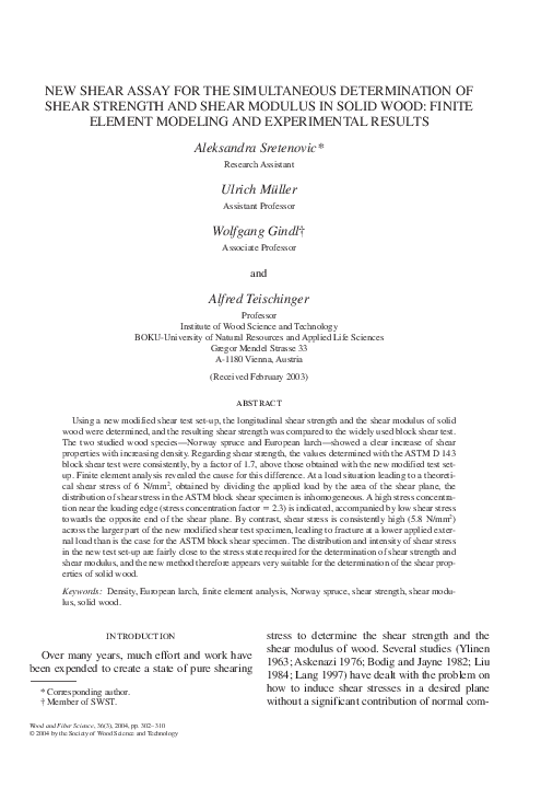 (PDF) New shear assay for the simultaneous determination of shear ...
