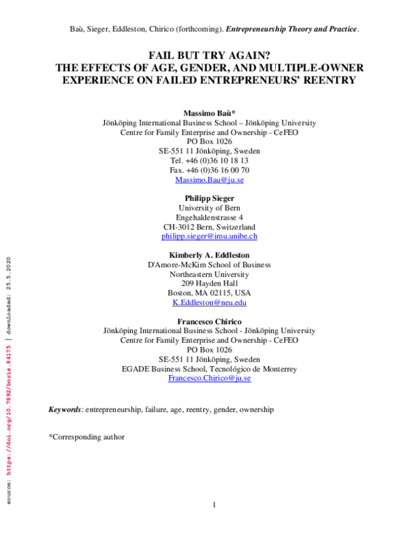 (PDF) Fail but Try Again? The Effects of Age, Gender, and Multiple ...