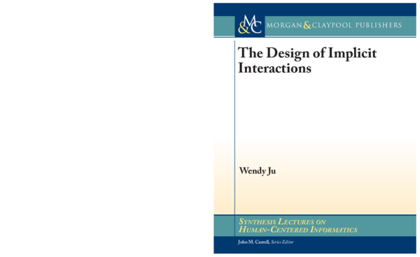 (PDF) The Design of Implicit Interactions