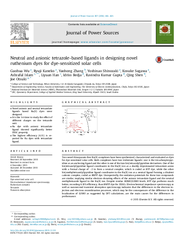 (PDF) Neutral and anionic tetrazole-based ligands in designing novel ...