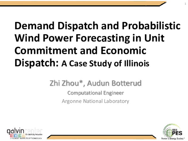 (PDF) Demand Dispatch and Probabilistic Wind Power Forecasting in Unit Commitment and Economic ...