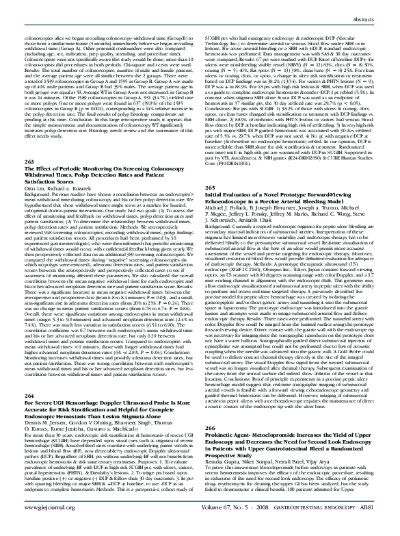 Pdf The Effect Of Periodic Monitoring On Screening Colonoscopy Withdrawal Times Polyp