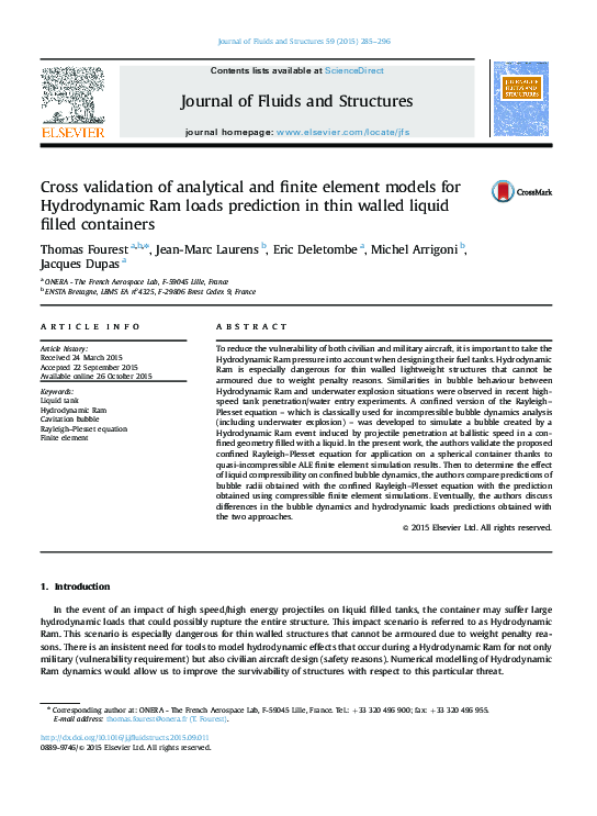 Pdf Cross Validation Of Analytical And Finite Element Models For
