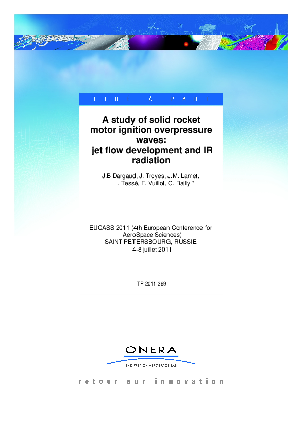 (PDF) A study of solid rocket motor ignition overpressure waves: jet ...