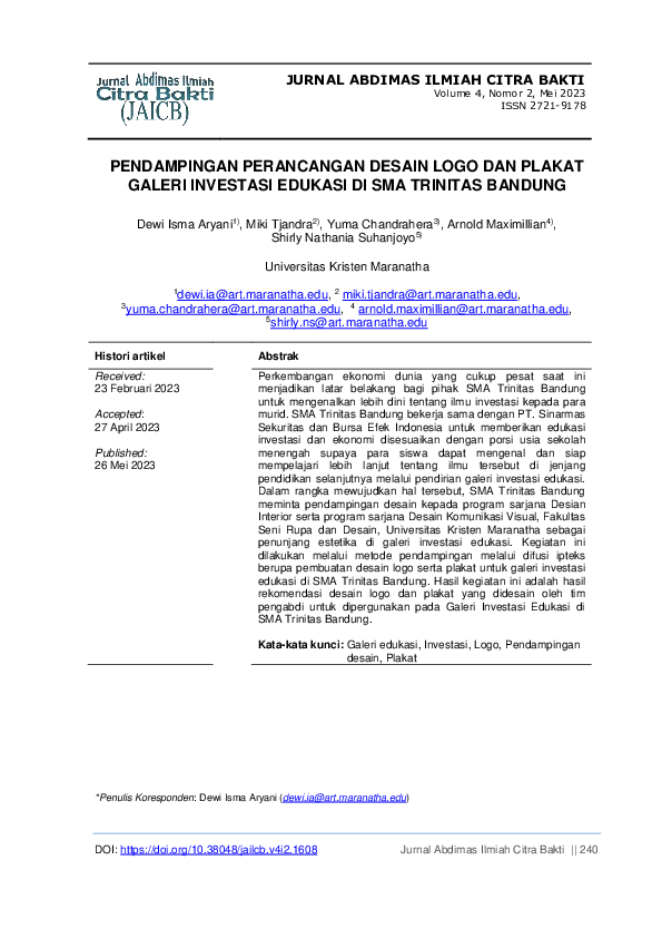 (PDF) Pendampingan Perancangan Desain Logo Dan Plakat Galeri Investasi ...