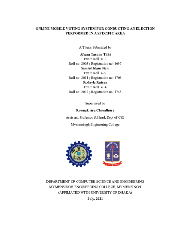 (PDF) ONLINE MOBILE VOTING SYSTEM FOR CONDUCTING AN ELECTION PERFORMED ...