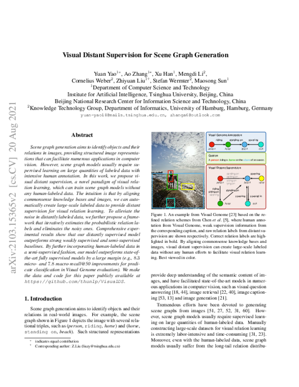 (PDF) Visual Distant Supervision for Scene Graph Generation