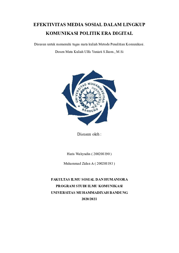(PDF) Makalah_Efektivitas Media Sosial