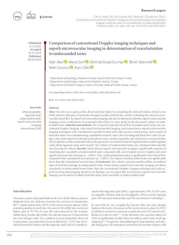 (PDF) Undescended Testes in Adults: Clinical Significance of Resistive ... (PDF) Undescended Testes in Adults: Clinical Significance of Resistive ...