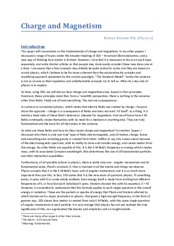 (DOC) Charge and Magnetism