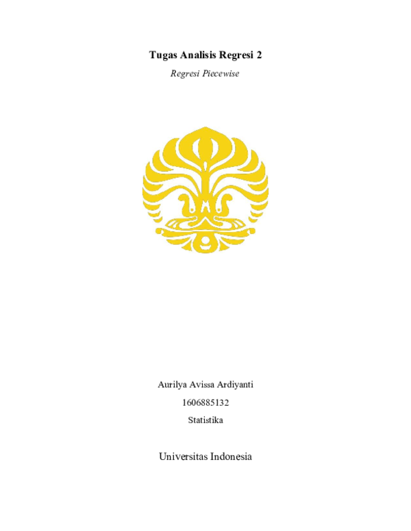 (DOC) Tugas Analisis Regresi 2 Regresi Piecewise