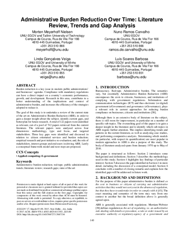 (PDF) Administrative Burden Reduction Over Time