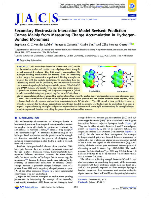 (PDF) Secondary Electrostatic Interaction Model Revised: Prediction Comes Mainly from Measuring ...