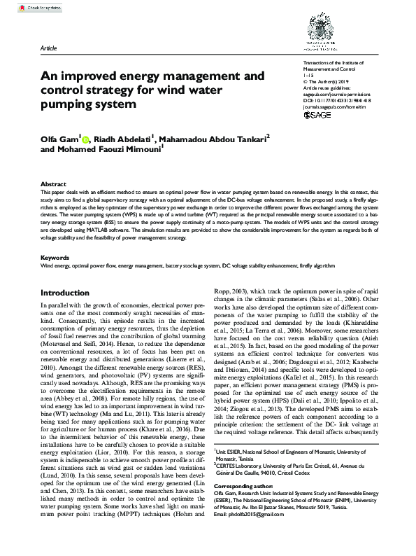 (PDF) An improved energy management and control strategy for wind water ...