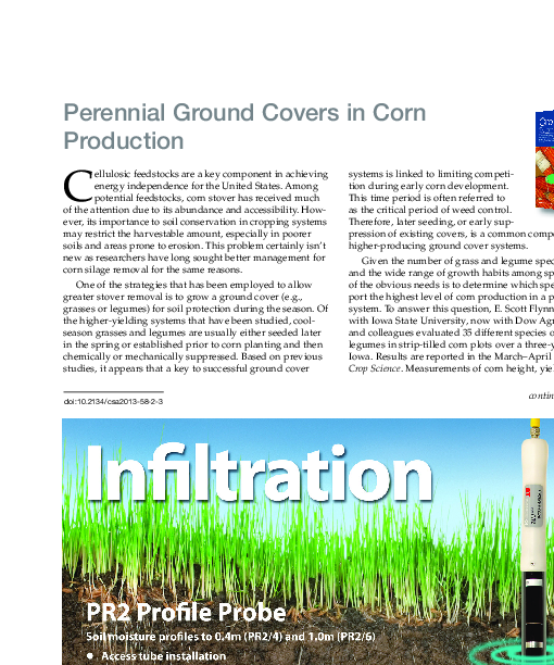 (PDF) Perennial Ground Covers in Corn Production | John Doe - Academia.edu