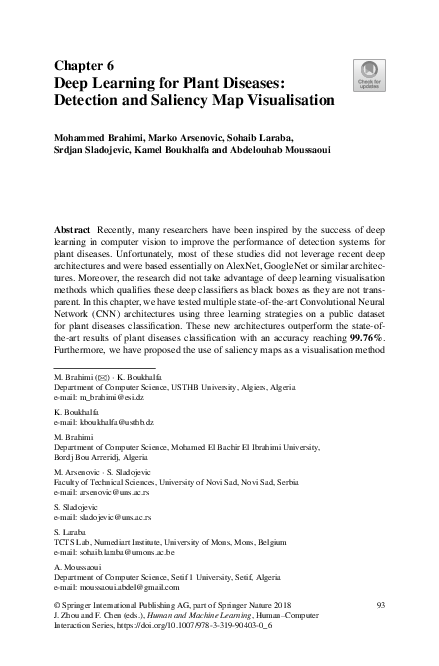 (PDF) Deep Learning for Plant Diseases: Detection and Saliency Map ...